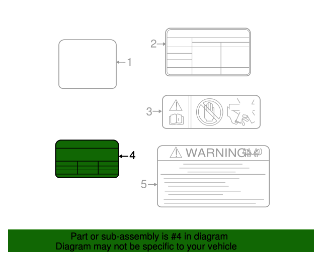 97699-A7100 - AC Label 2014-2018 Kia | Kia.Parts Store