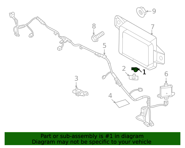 2020-2021 Mazda CX-30 Park Sensor B0J8-67-UC1-E4 | TascaParts.com