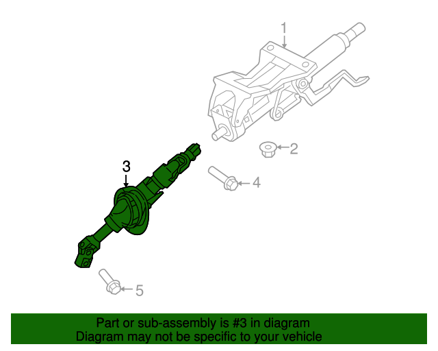 2010-2017 GM Intermediate Steering Shaft 84168484 GM | GMPartsDirect.com