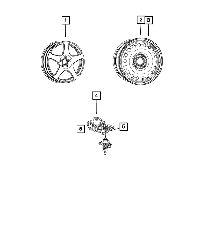 68458004AC - Spare Tire Carrier Winch 2021-2024 Jeep Grand Cherokee L ...