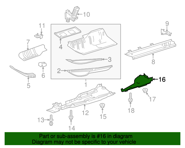 166-610-02-08 - Rear Shield 2013-2019 Mercedes-Benz | Mercedes-Benz USA ...