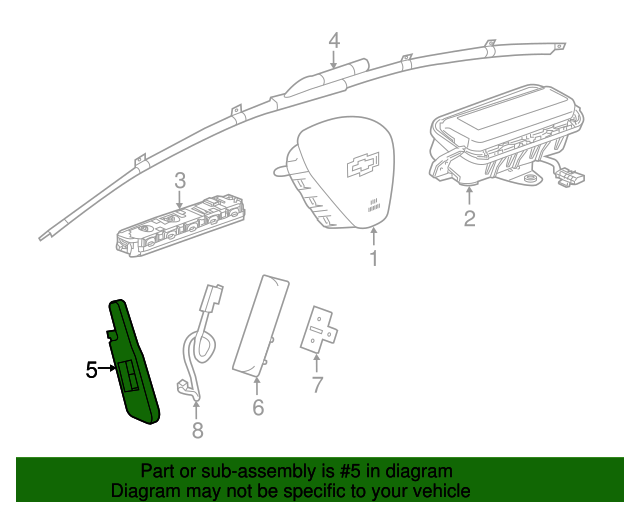 2018-2024 GM Ft Seat Air Bag 84530596 GM | GMPartsDirect.com