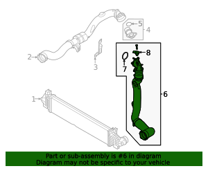 Ford LX6Z-6F073-L - Inter-Cooler Hose - 2021 Ford Bronco Sport | OEM ...