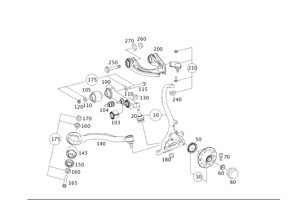 211-330-45-11 - Tension Strut 2003-2011 Mercedes-Benz | Mercedes-Benz ...