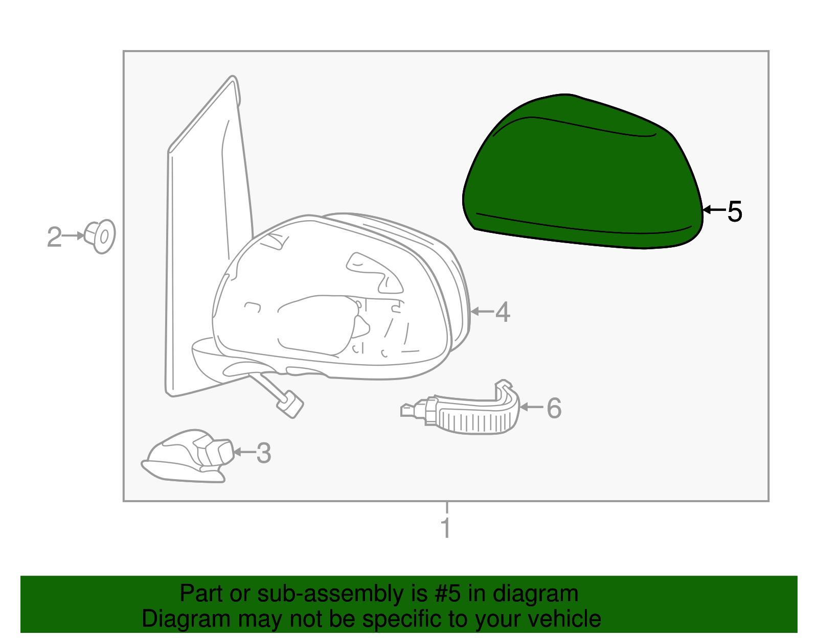 2011-2014 Toyota Sienna Outer Cover Left Black 87945-08021-C0 | Toyota ...