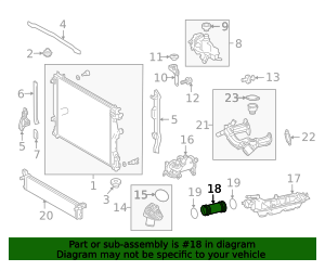 16322-0S010 - Engine Coolant Pipe 2018-2024 Lexus LC500 | AutoNation Parts