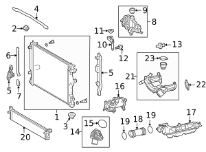 1990-2024 Lexus Engine Coolant Pipe O-Ring 96761-35035 | OEM Parts Online