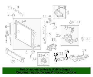 1990-2024 Lexus Engine Coolant Pipe O-Ring 96761-35035 | OEM Parts Online