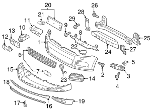 7P6-807-490-B-GRU - Fog Light Trim 2011-2014 Volkswagen Touareg | AutoNationParts.com