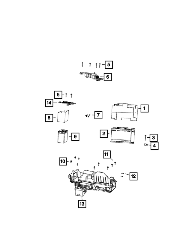 2018-2021 Jeep Battery Tray 68275851AF | QuirkParts