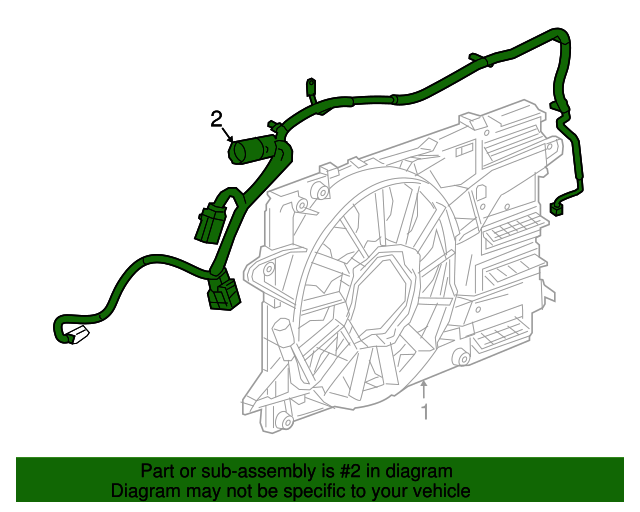 2019-2020 Chevrolet Malibu Engine Cooling Fan Wiring Harness 84766911 ...