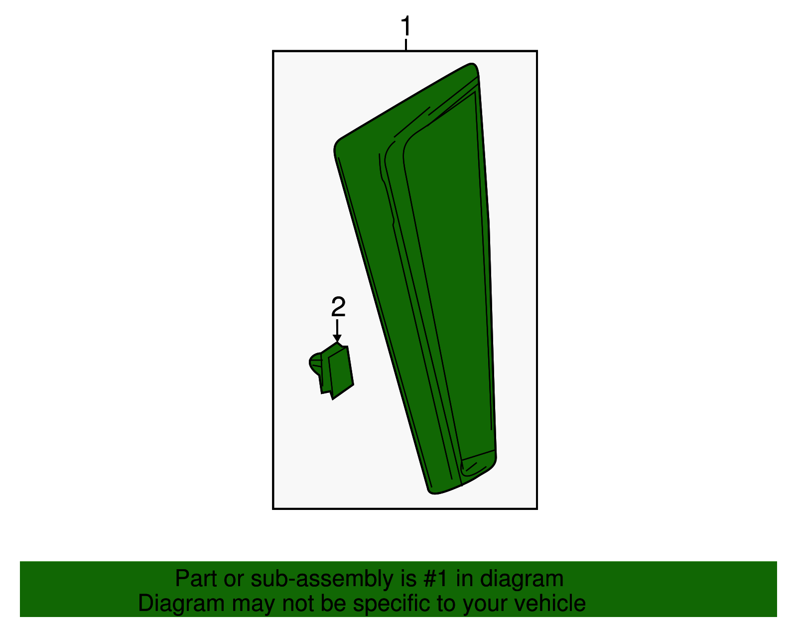 2013-2016 Cadillac SRX Driver Side Tail Lamp 22966564 GM ...