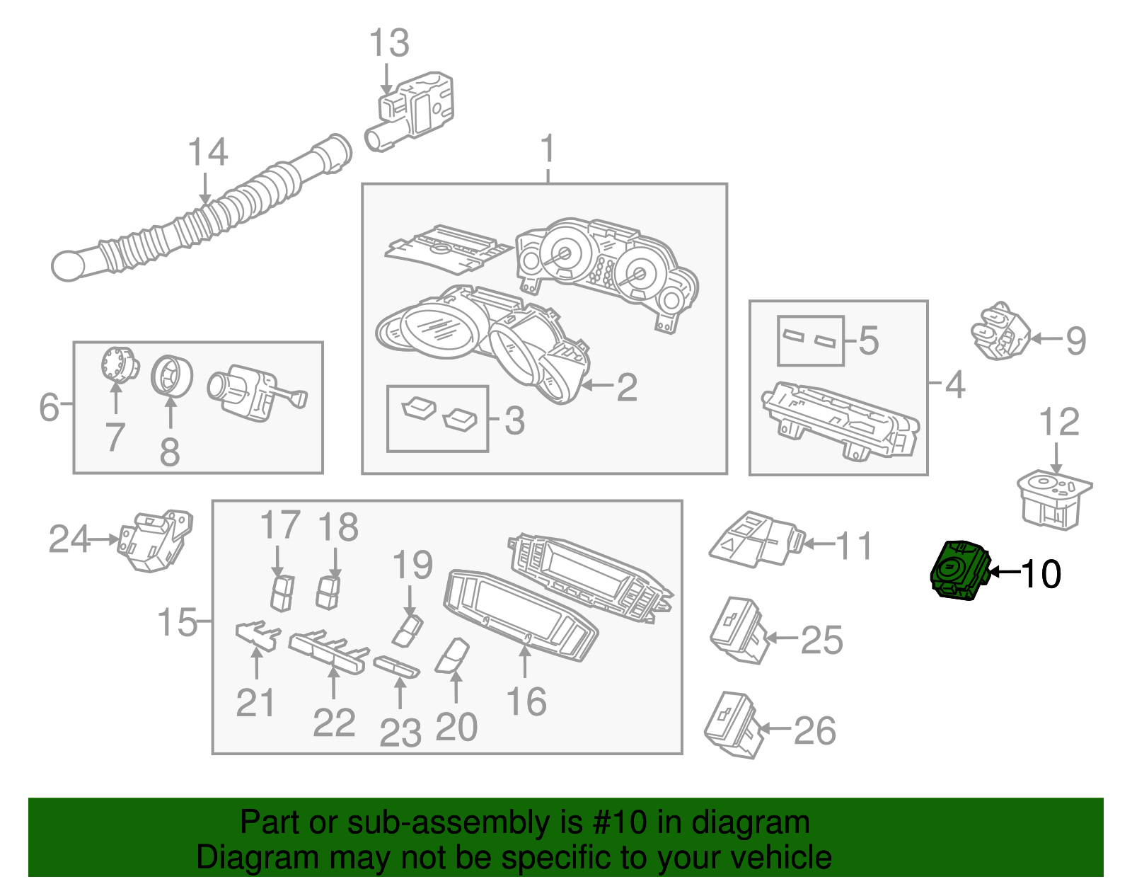 2007-2013 Acura MDX Mirror Switch 35190-STX-A01 | OEM Parts Online