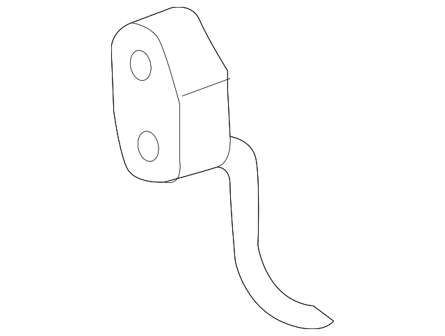 2010-2014 Dodge Challenger Muffler & Pipe Front Bracket - Passenger ...