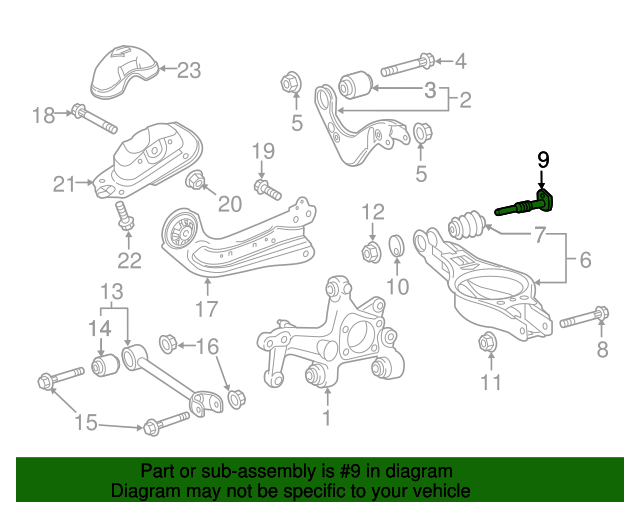 2016-2024 Toyota Lower Control Arm Adjust Bolt 48409-06010 | Toyota ...