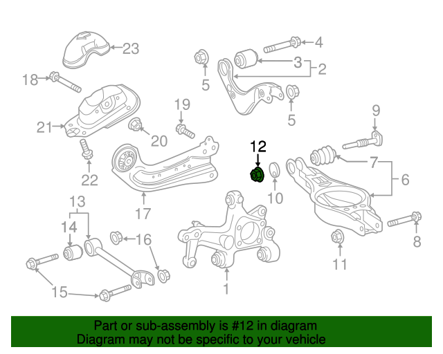 90178-A0102 - Lower Control Arm Nut 2016-2024 Toyota | Ourisman Toyota ...