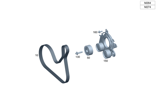 000-993-39-00 - Serpentine Belt 2015-2023 Mercedes-Benz | Mercedes-Benz ...