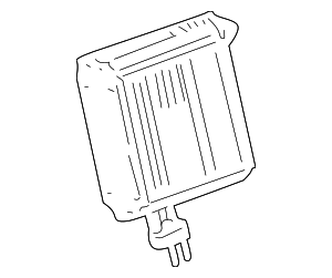 2000-2006 GM Auxiliary Air Conditioning Evaporator Core 89019057 ...