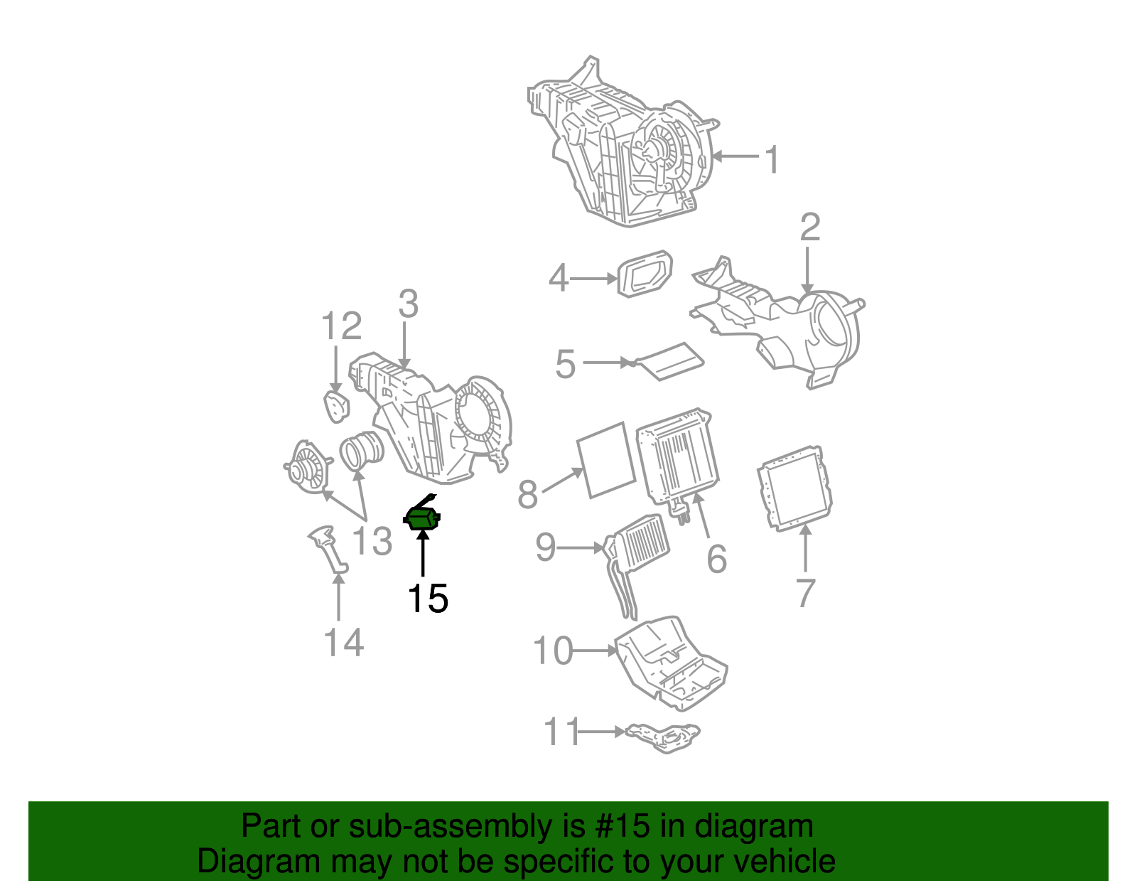 2000-2006 GM Auxiliary Heating and Air Conditioning Blower Motor ...