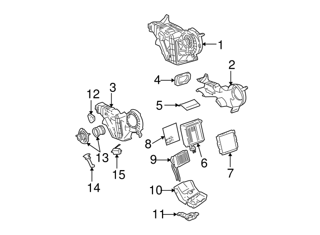 25783777 - Heating and Air Conditioning Auxiliary Blower Motor Assembly ...