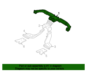 97470-2F050 - Vent Duct 2005-2006 Kia Spectra5 | Kia.Parts Store