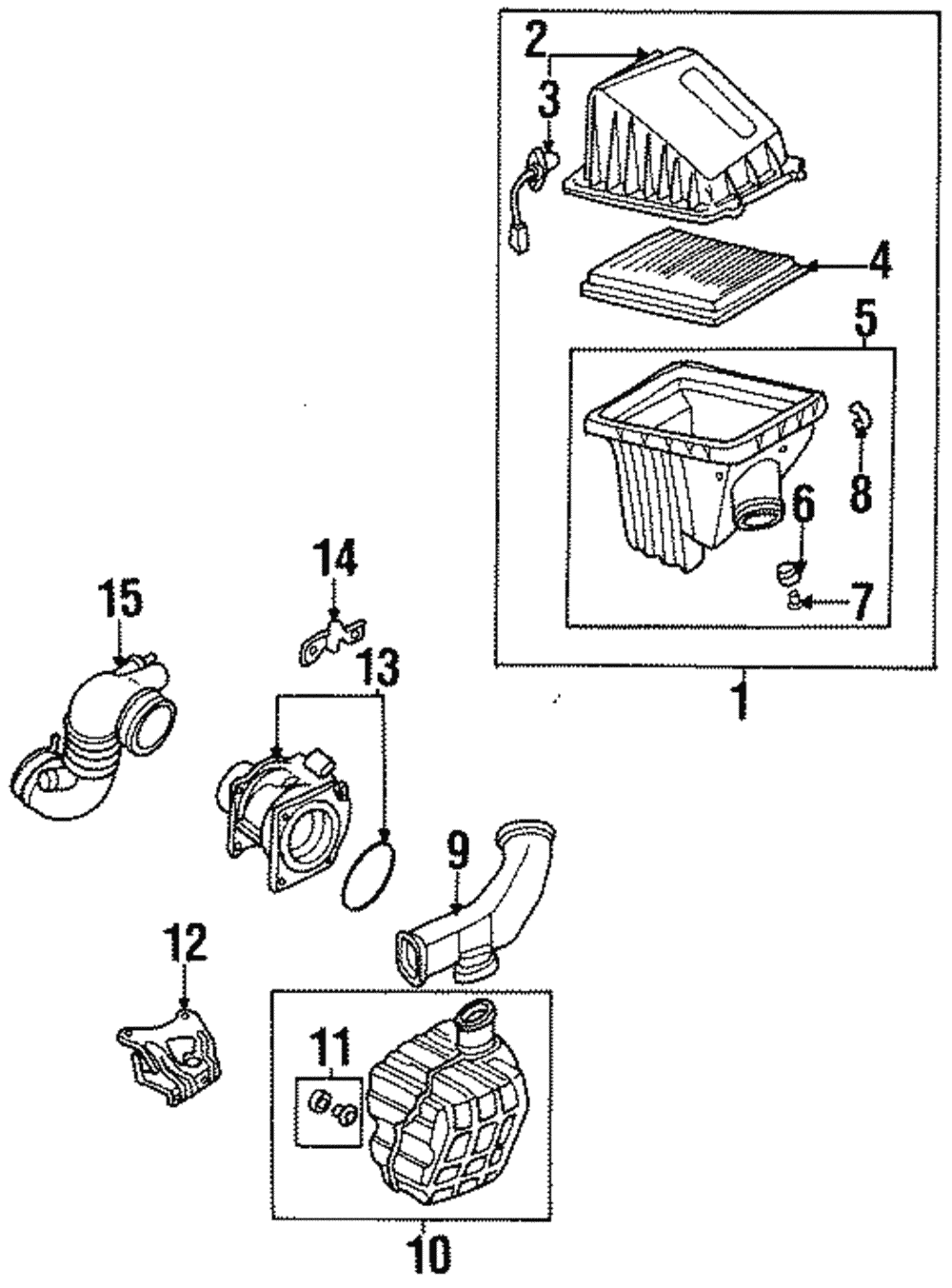 1995-1999 Nissan Air Inlet Duct 16578-0M700 | Kline Nissan