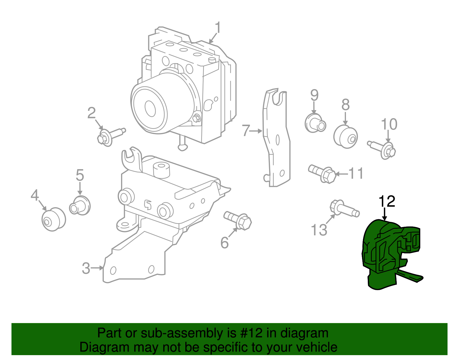 47920-3NA0A - Pressure Sensor 2011-2025 Nissan LEAF | Nissan Parts ...