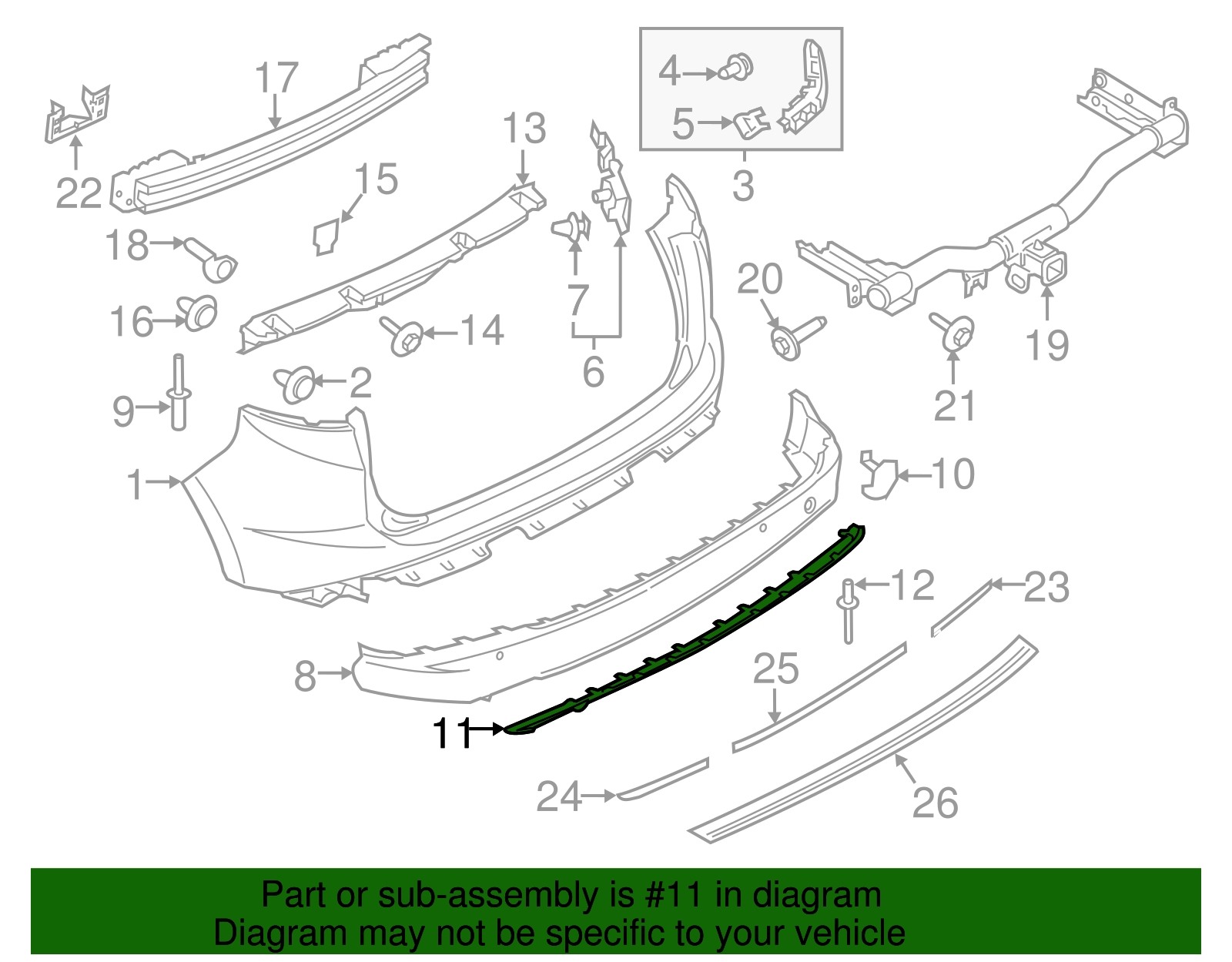 2015-2018 Ford Edge Valance FT4Z17K835AAPTM | TascaParts.com