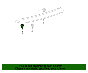 2004-2015 Toyota Spoiler Nut 90176-06036 | Toyota Parts Center