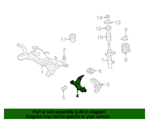 31277464 - Suspension Control Arm 2004-2007 Volvo | AutoNationParts.com
