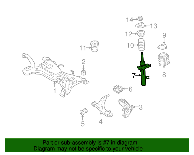 2004-2013 Volvo Suspension Strut 31277602 | AutoNation Parts