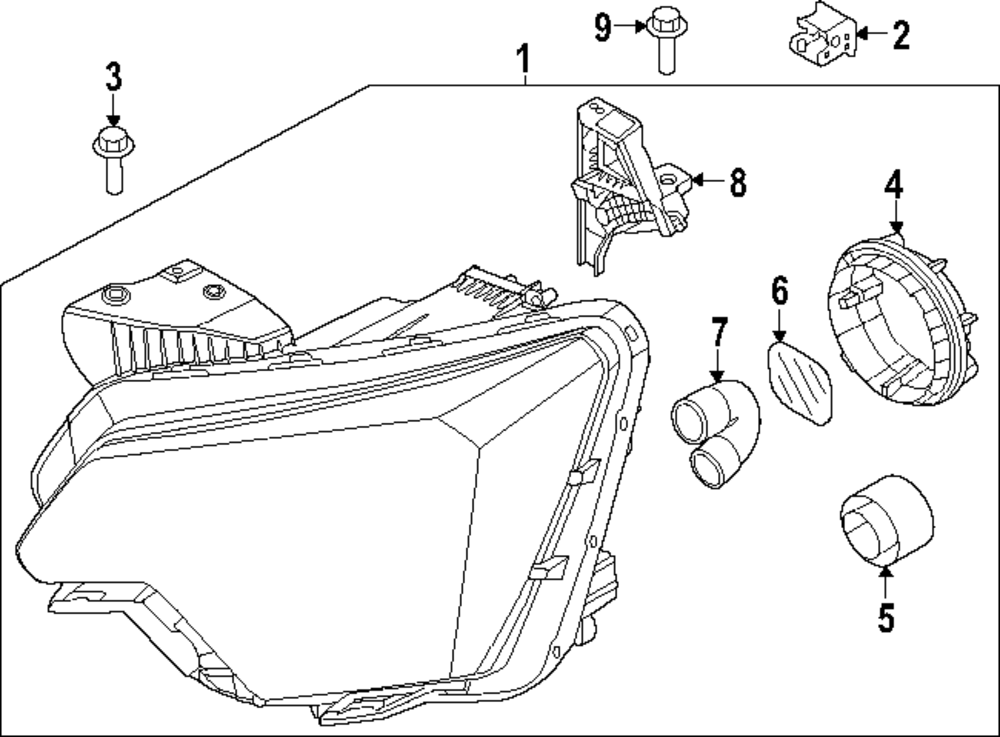 92173-M6000 - Headlamp Assembly Clip 2022-2025 Kia | Kia.Parts