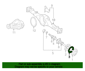 1995-2015 Toyota Tacoma Oil Deflector Gasket 42443-30010 | Toyota Parts
