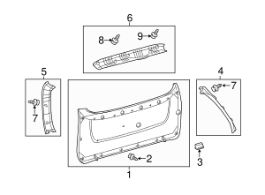90467-10167 - Upper Center Pillar Trim Clip 2000-2024 Toyota | Longo ...
