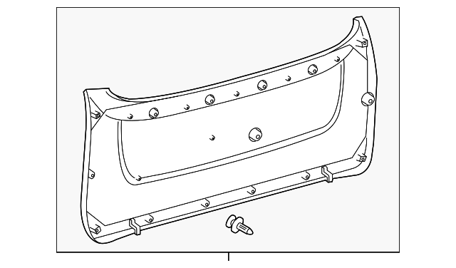 2015-2020 Toyota Sienna Lift Gate Trim 67750-08030-B1 | Toyota Parts Center