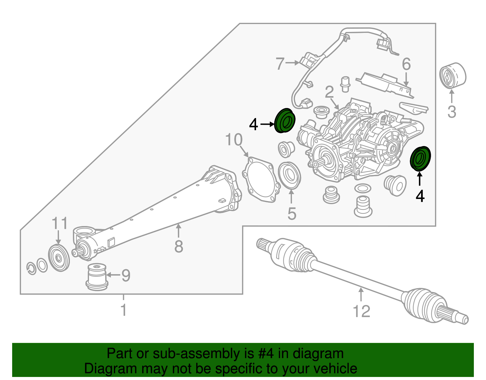 2016-2023 GM Rear Axle Shaft Seal 23206451 GM | GMPartsDirect.com