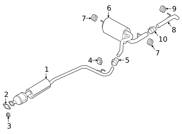 2019-2020 Ford Transit Connect Exhaust Pipe Clamp EU2Z-5K256-B ...