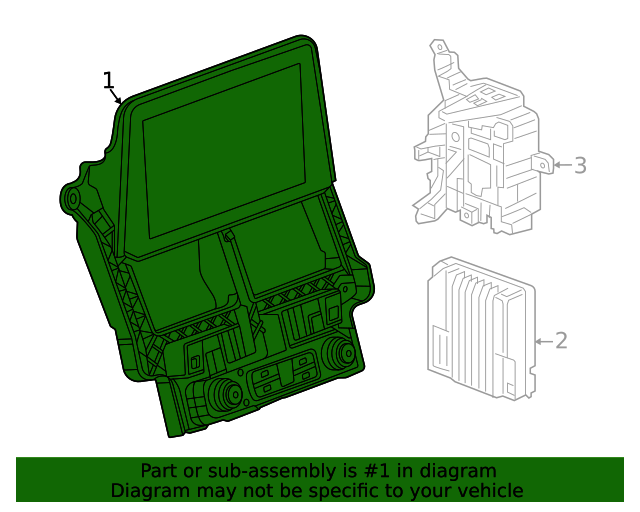 2021-2022 GM Display Unit 84805425 | TascaParts.com