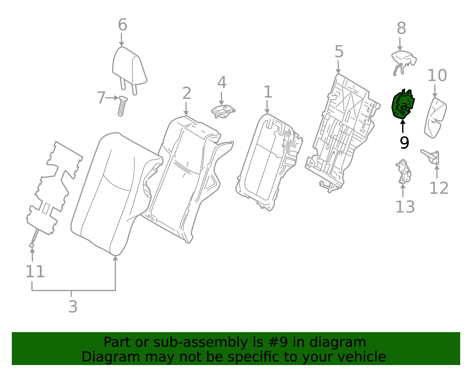 Genuine Toyota Lock Assembly part# 72640-0R031 for 2019-2024 Toyota ...
