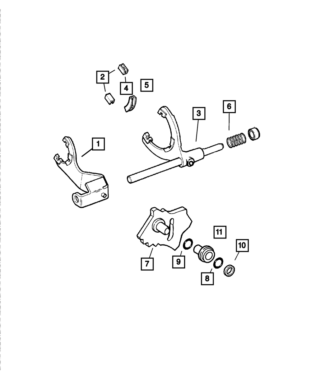 2003-2025 Mopar Transfer Case Shift Fork Bushing 5086318AA | Mopar OEM ...