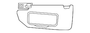 2007-2016 Volvo S80 Sun-Visor - Driver's Side (LH) 39823355 ...