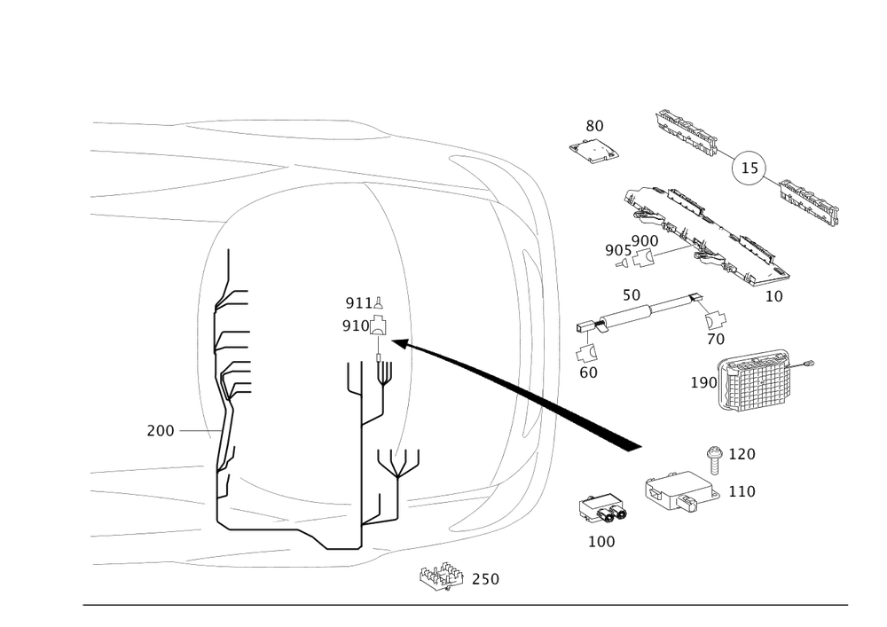 216-820-10-75 - Antenna 1998-2015 Mercedes-Benz | Mercedes-Benz USA Parts