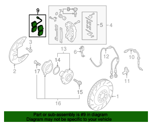 420-698-151-F - Brake Pads Front 2008-2012 Audi R8 | Audi OEM Parts