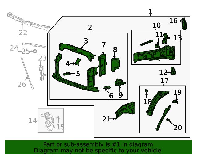 Genuine OEM GM Part - Support Assembly 2021-2024 GM 86790625 - Parts ...