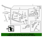 2021-2024 Cadillac Body Side Front Passenger Side Bumper Fascia Bracket ...