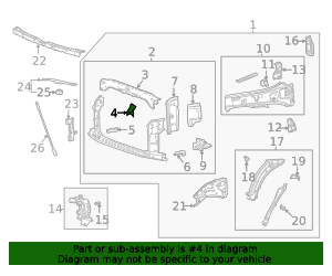 2019-2024 GM Support Bracket - Driver's Side (LH) 84482353 | TascaParts.com