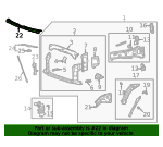 2021-2024 GM Front Grille Support Reinforcement 84828343 GM ...