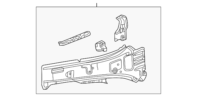 2021-2024 GM Driver Side Front Compartment Upper Side Rail 84607764 ...