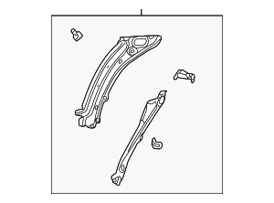 2021-2024 GM Passenger Side Front Compartment Upper Side Rail 84607894 ...