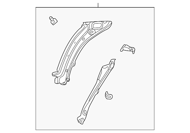 2021-2024 GM Driver Side Front Compartment Upper Side Rail 84607893 GM ...